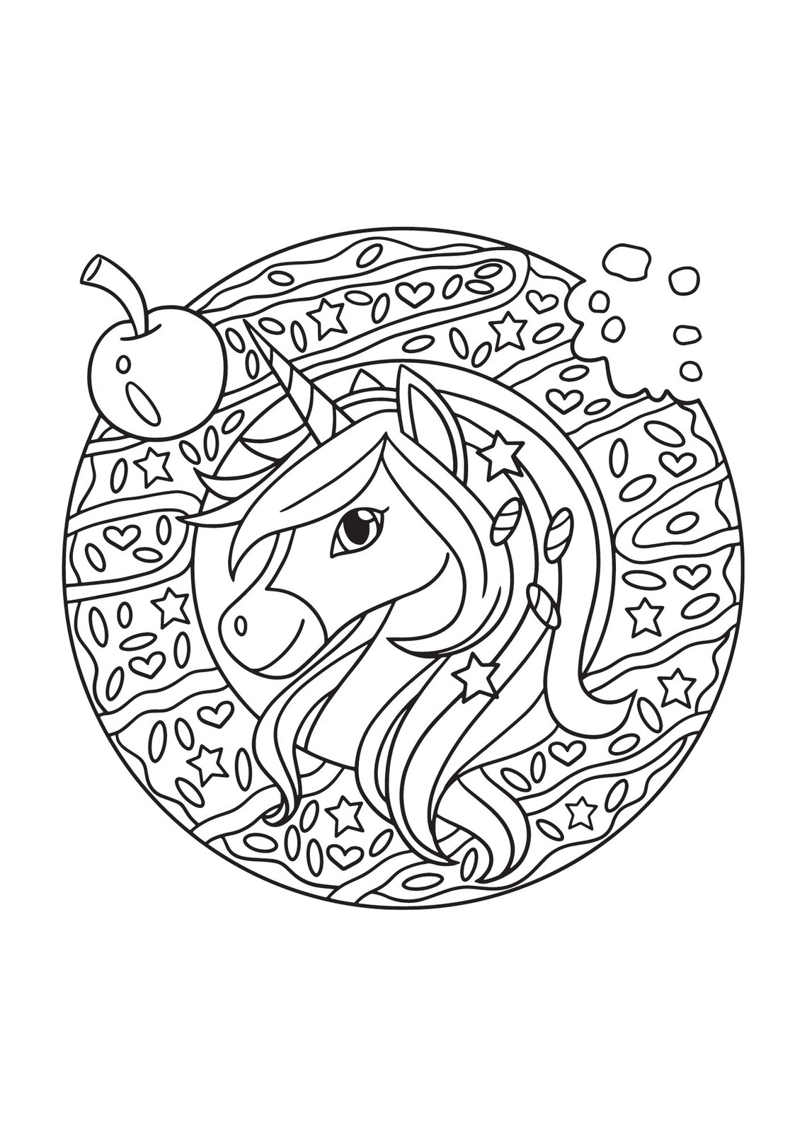 10 Unicorn Coloring PDF Pages, Unicorn Coloring, Unicorn Coloring A4 ...