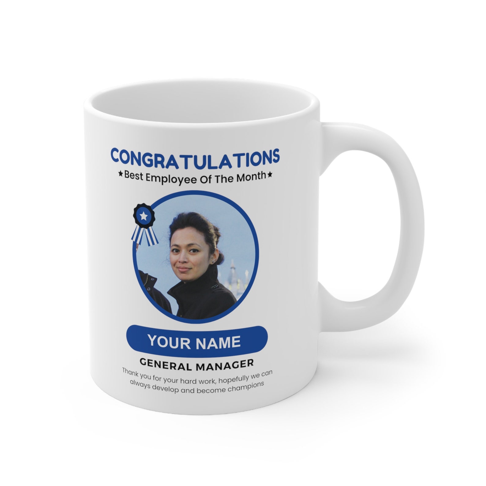Employee of the Month Coffee Mugs, Congratulation Mugs, Gift for ...