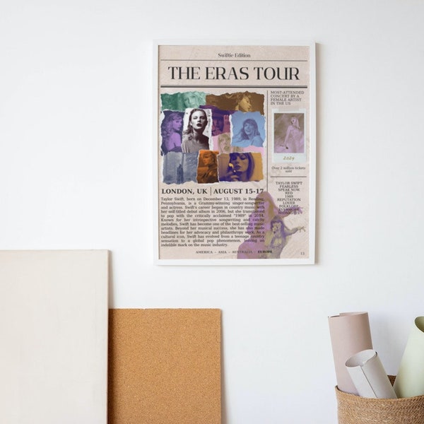 Eras Tour Poster With Dates - Etsy