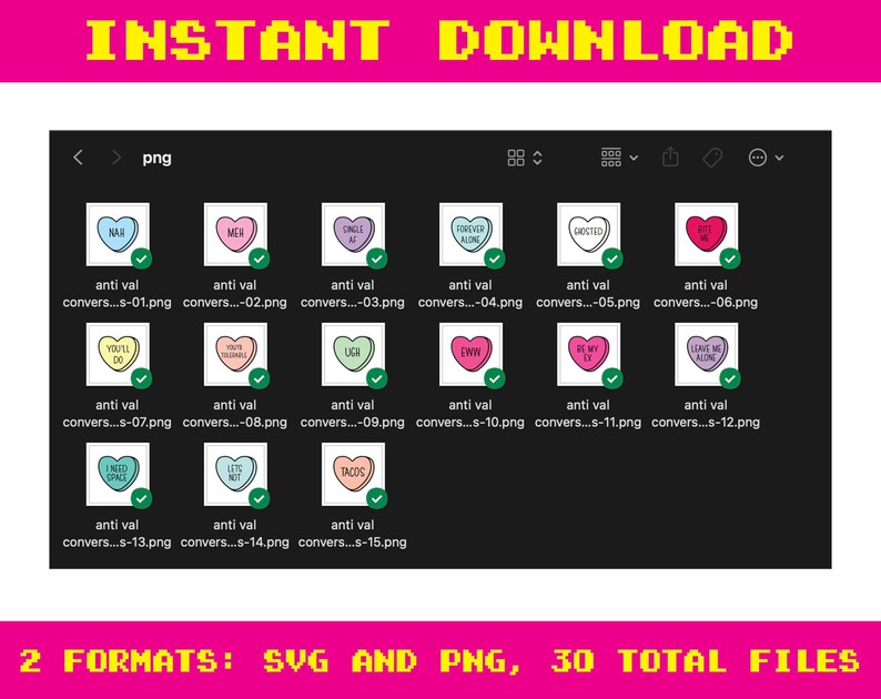 Anti Valentine Svg, Anti-valentines Png, Anti-valentine Bundle, Anti ...