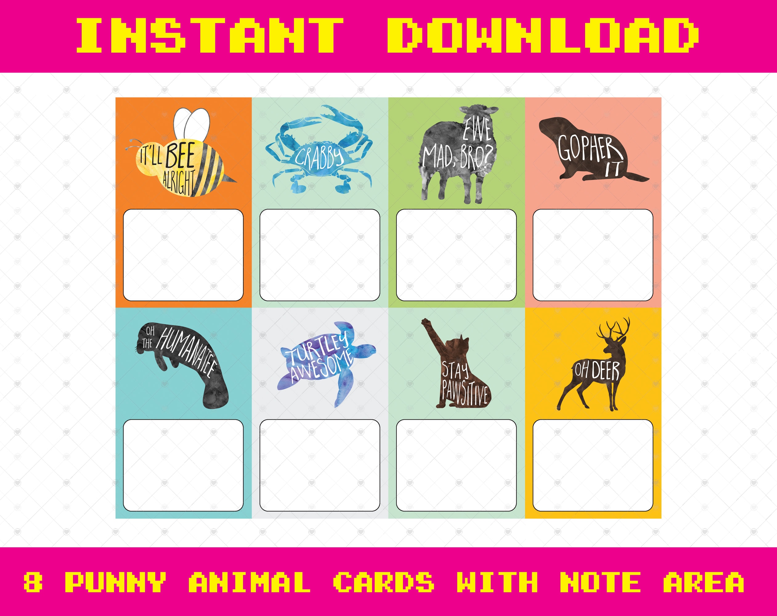 Back to School Printable Puns Lunch Note Cards for Lunchbox, Digital ...