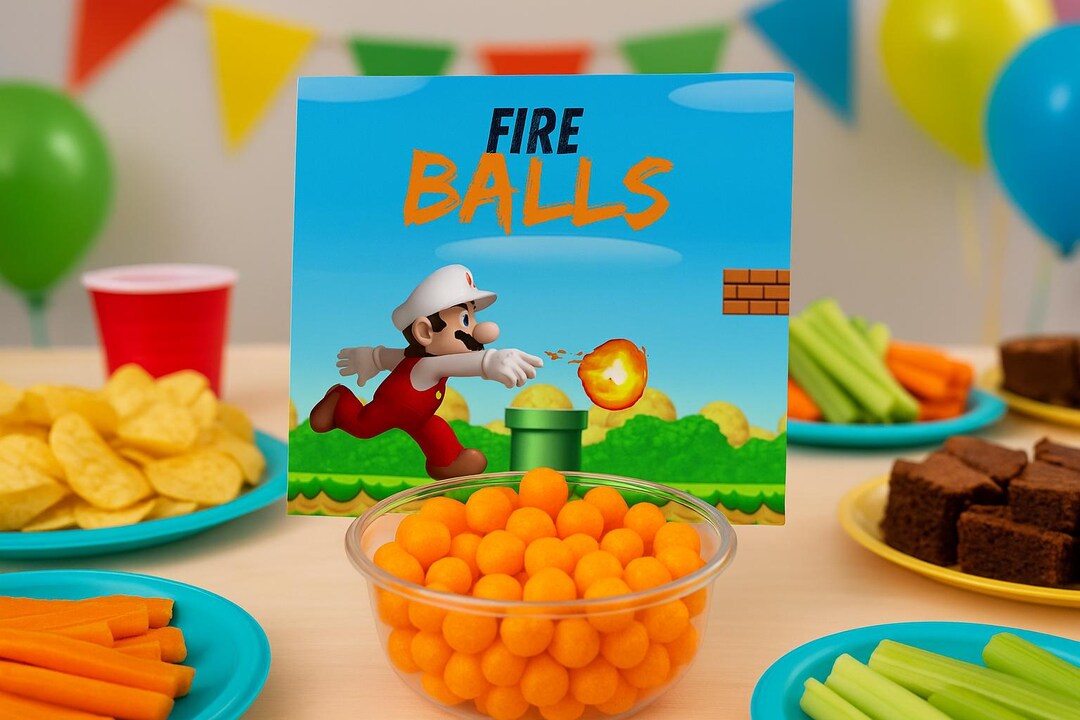 Super Mario Table Sign Download - Etsy