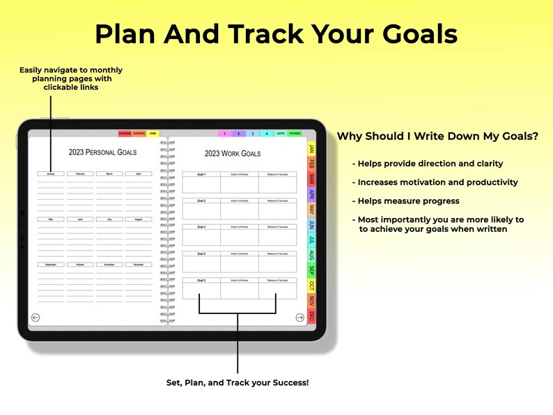 Premium 2023 Digital Planner iPad Planner Goodnotes, Notability ...