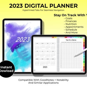 Premium 2023 Digital Planner iPad Planner Goodnotes, Notability ...