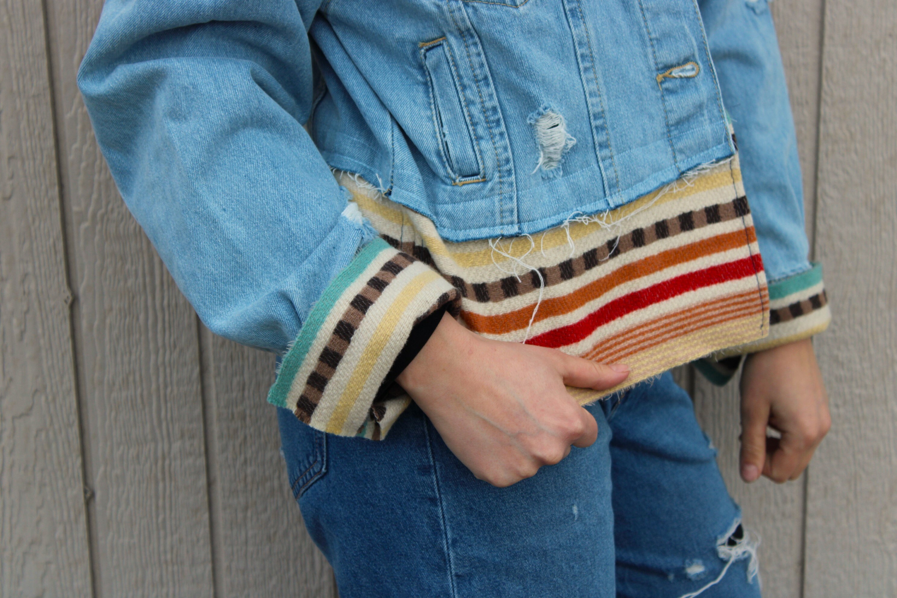Upcycled Denim With Pendleton Wool - Etsy