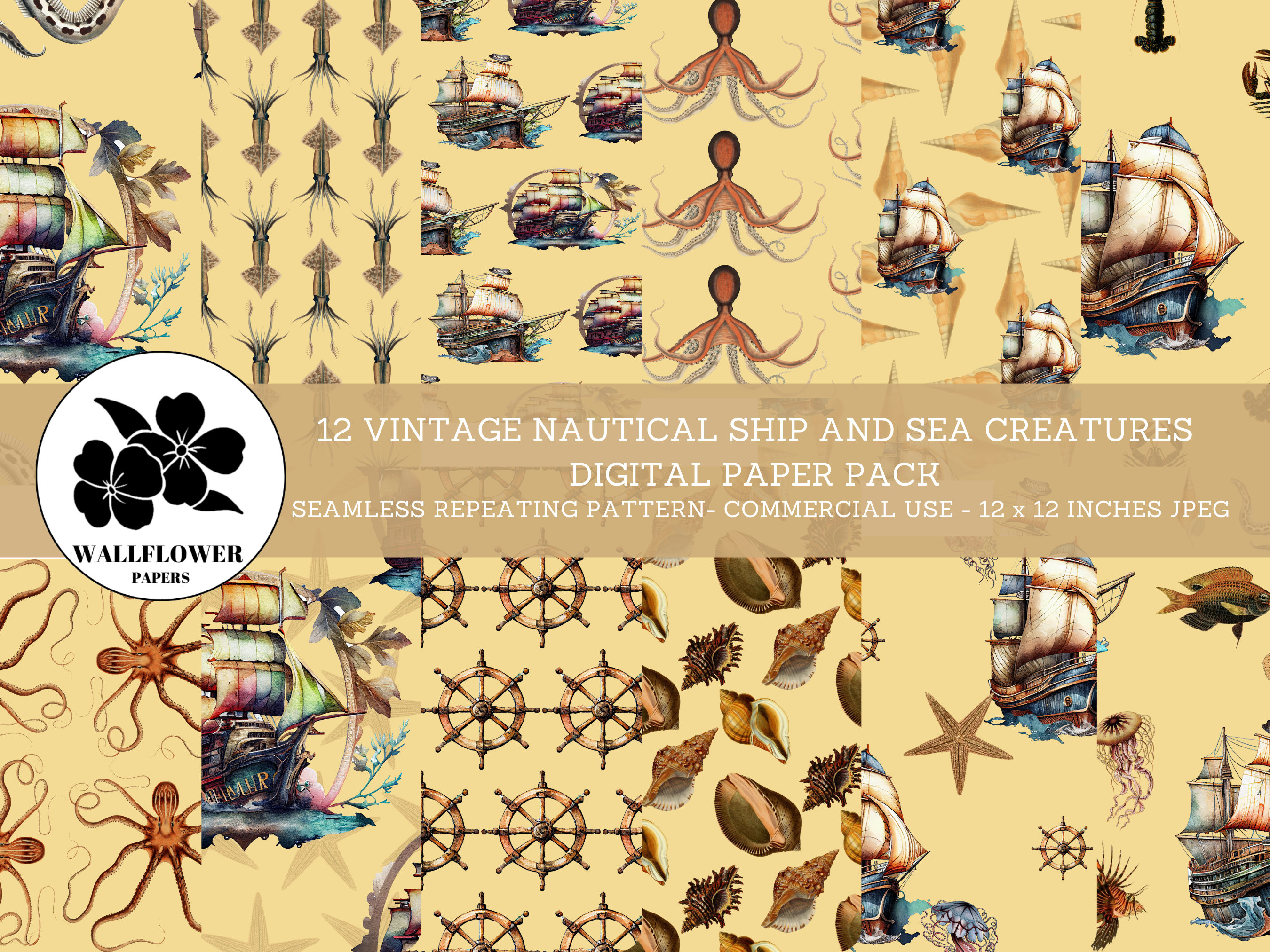 Vintage Nautical Pattern