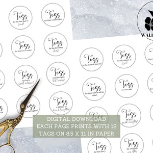 Toss Me Wedding Printable Tags, Wedding Day Digital Gifts Tags, Bridal ...