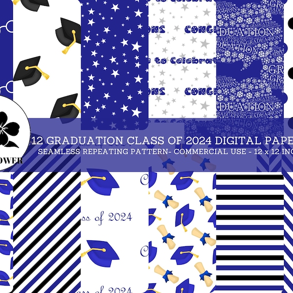 Blue Gold Graduation - Etsy