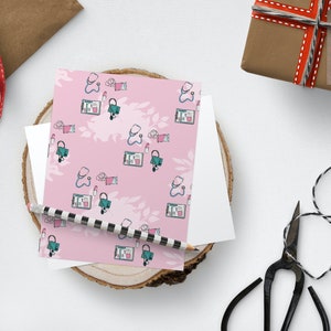 Cute Nurse Doctor Seamless Digital Papers, Nurses, Doctors, and ...