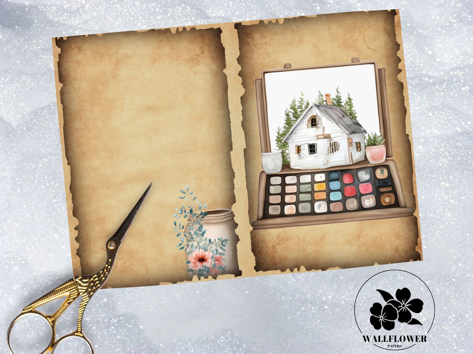 Art & Paintings Junk Journal Pages Vintage Gallery Junk - Etsy