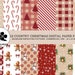 Country Christmas Seamless Digital Papers, Christmas Backgrounds ...