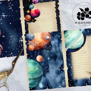Space and Planets Junk Journal Pages, Vintage Astronomy Junk Journal ...