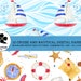 Cruise and Nautical Seamless Digital Papers, Cruise Ship and Sea ...