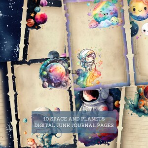 Space and Planets Junk Journal Pages, Vintage Astronomy Junk Journal ...