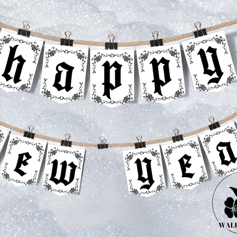 Happy New Year Banner - Etsy