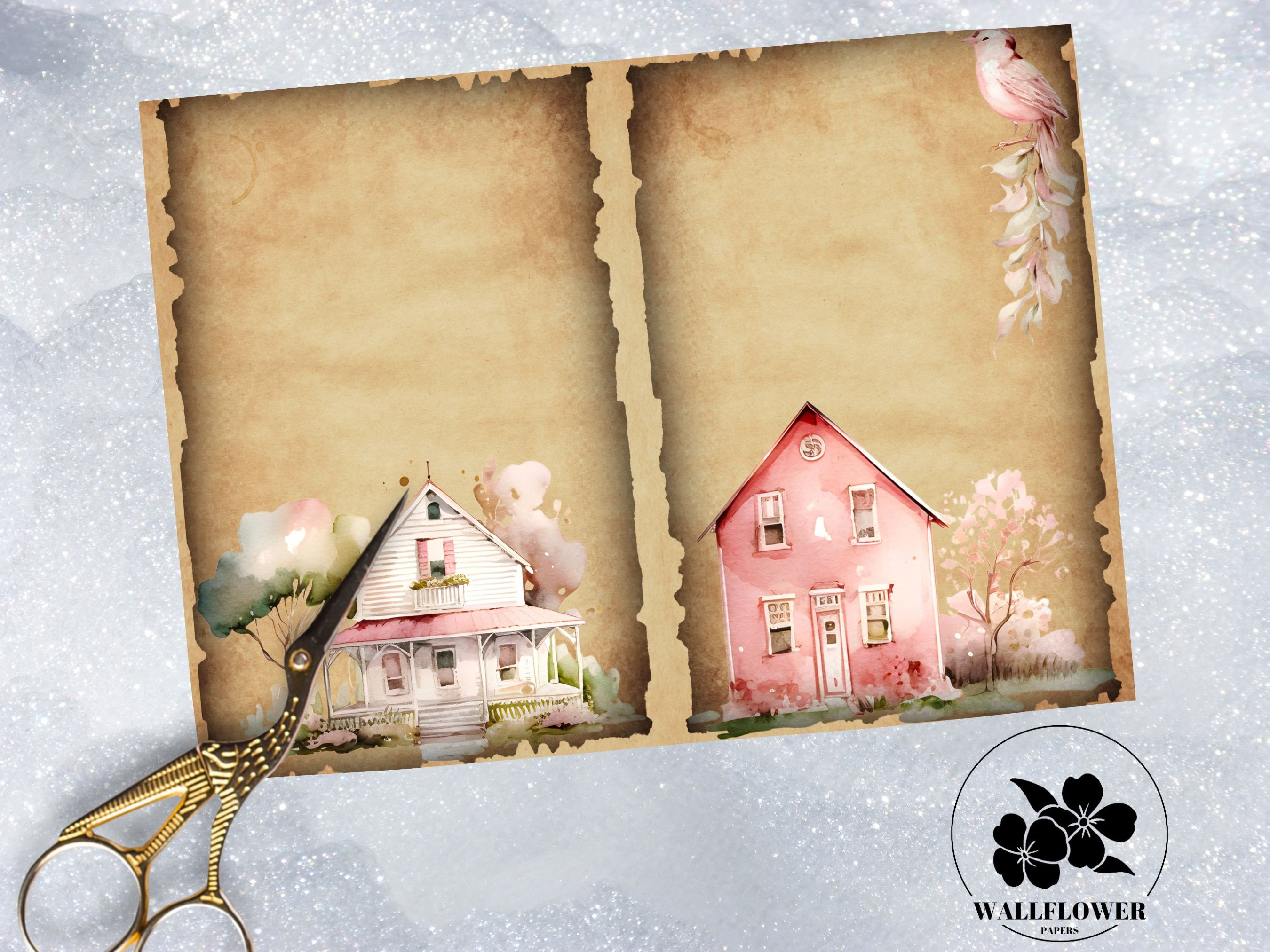 Cottagecore & Farmhouse Junk Journal Pages Vintage Country - Etsy