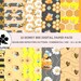 Honey Bee Seamless Digital Papers, Flowers & Bees Scrapbook Paper, Bee ...