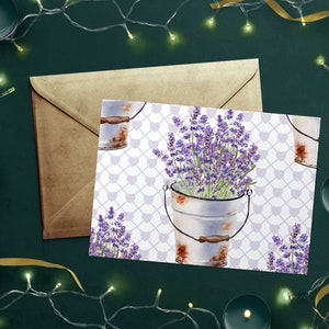 Purple Lavender Flowers Seamless Digital Papers, Purple Lavender ...