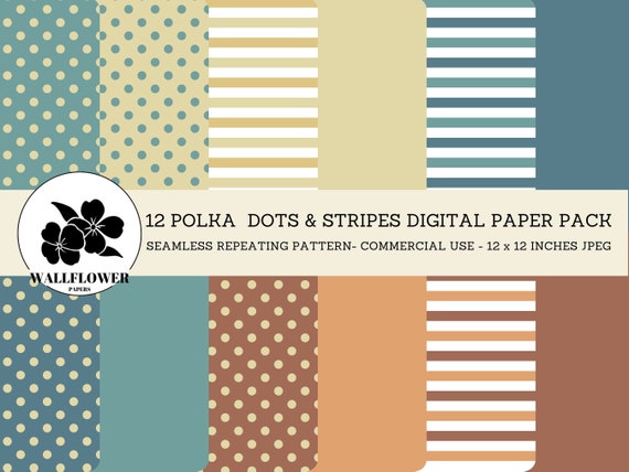 Colorful Polka Dots And Stripes