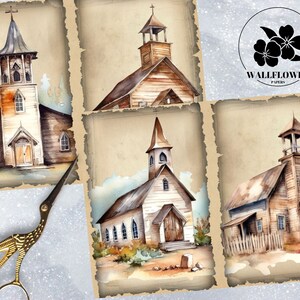 Vintage Chapel Church Junk Journal Pages, Vintage Church Junk Journal ...