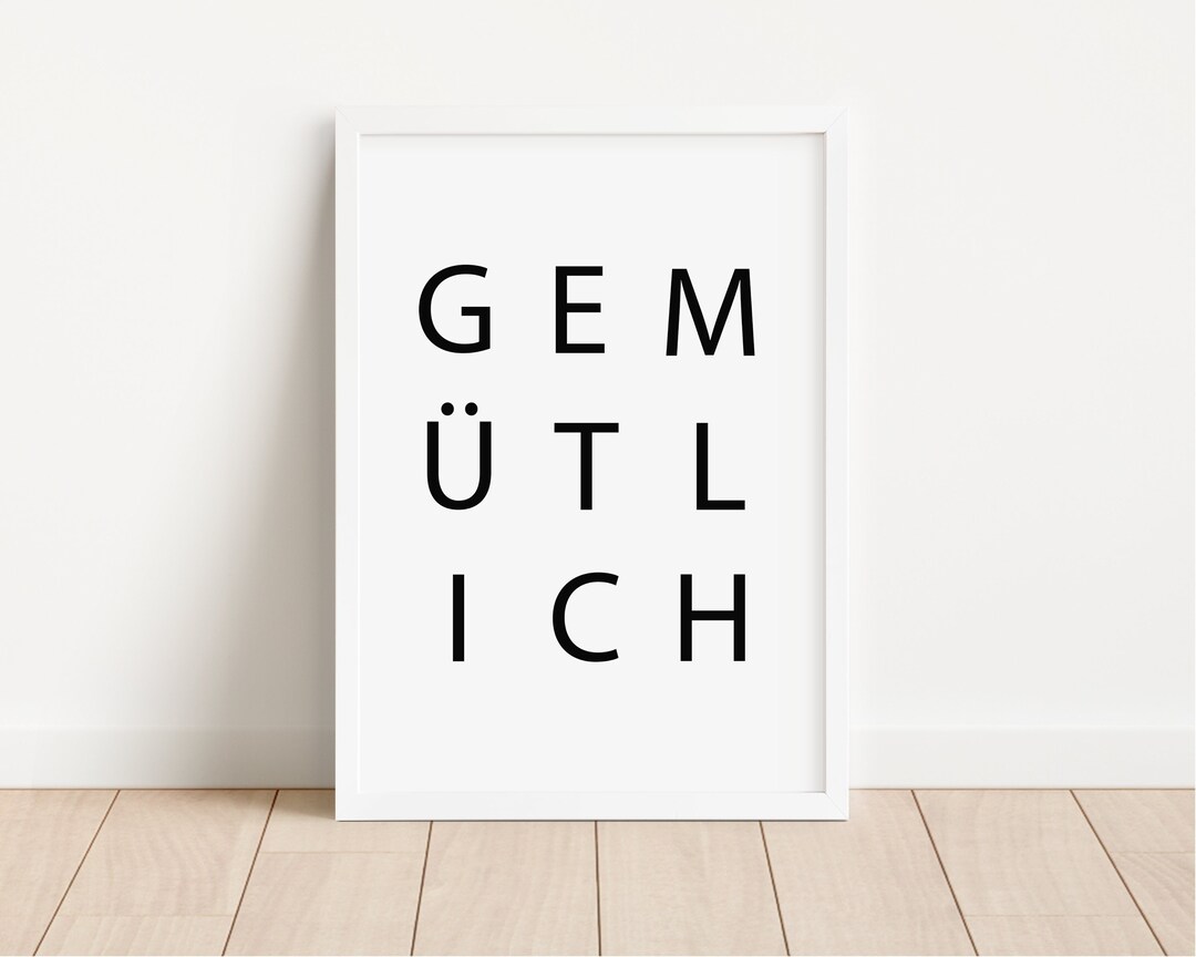 Typography Poster Printable 'cozy' Text Digital Print - Etsy