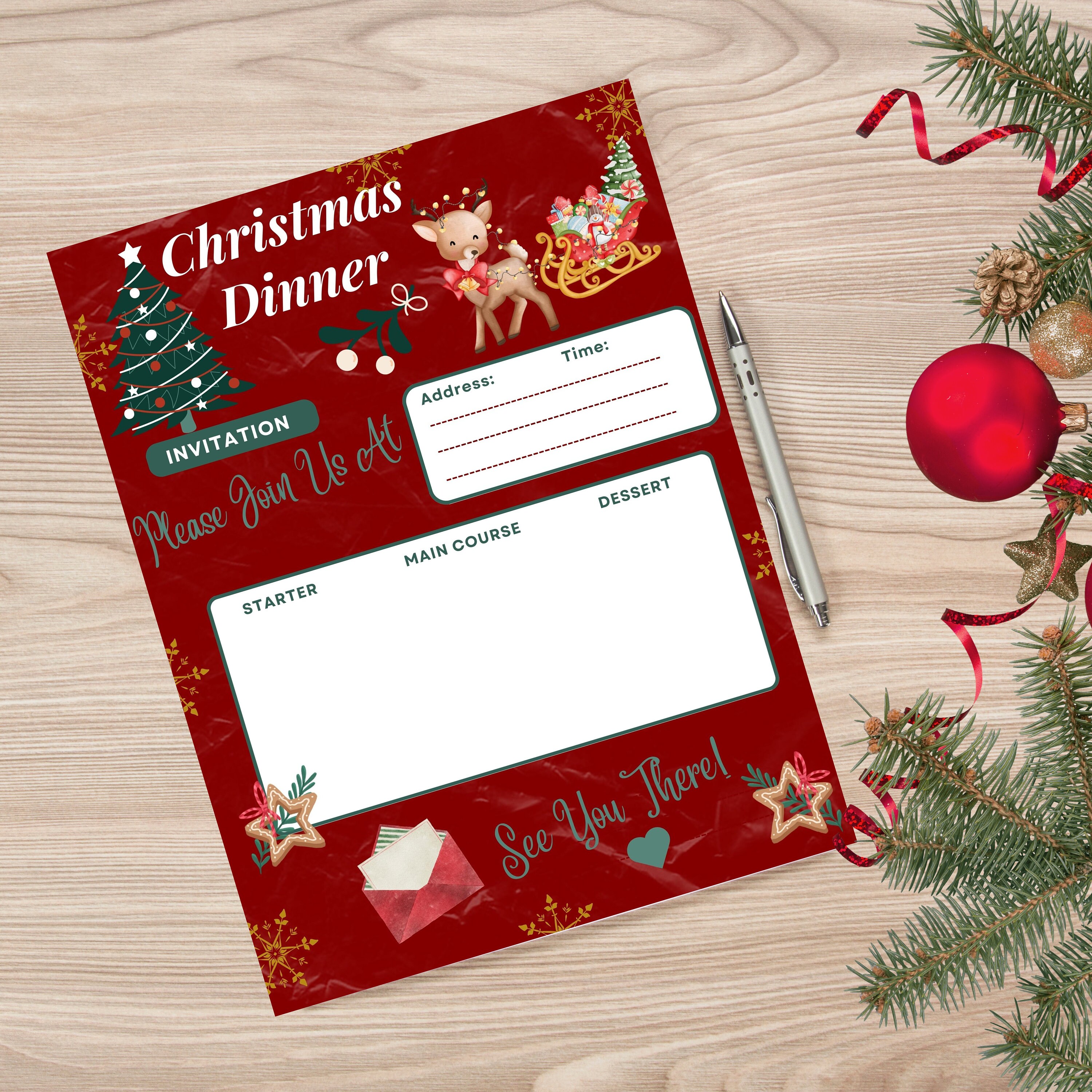Printable Christmas Day Planner Bundle Digital Download, Printable ...