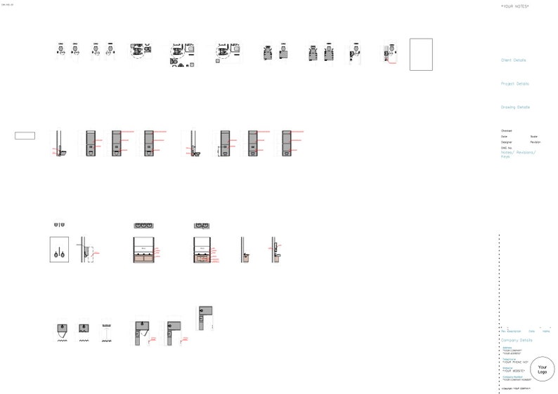 Autocad Furniture Blocks 2D: Interior Design Set Worplace (metric ...