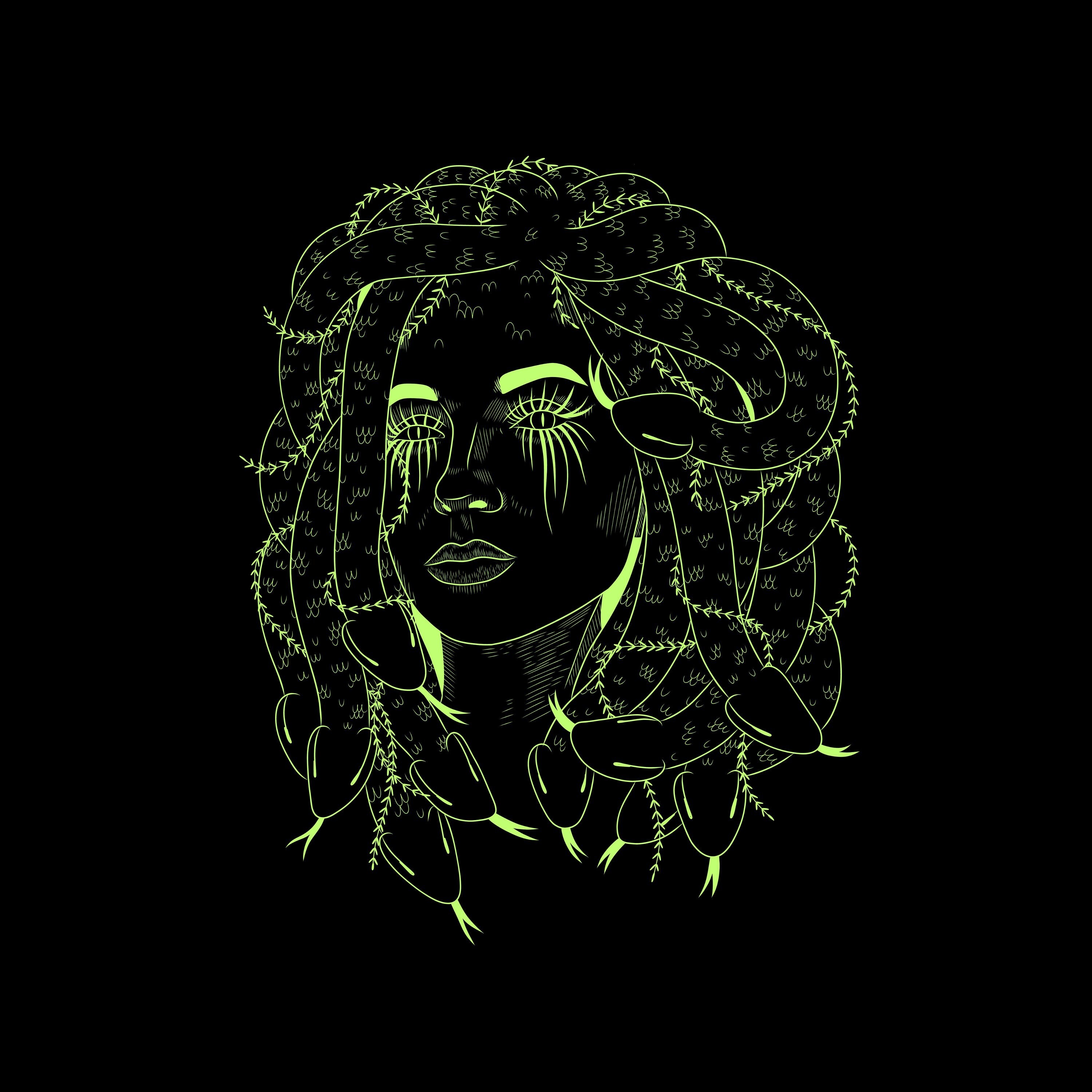 Medusa Graphic Medusa Tattoo Gothic PNG Goddess PNG - Etsy