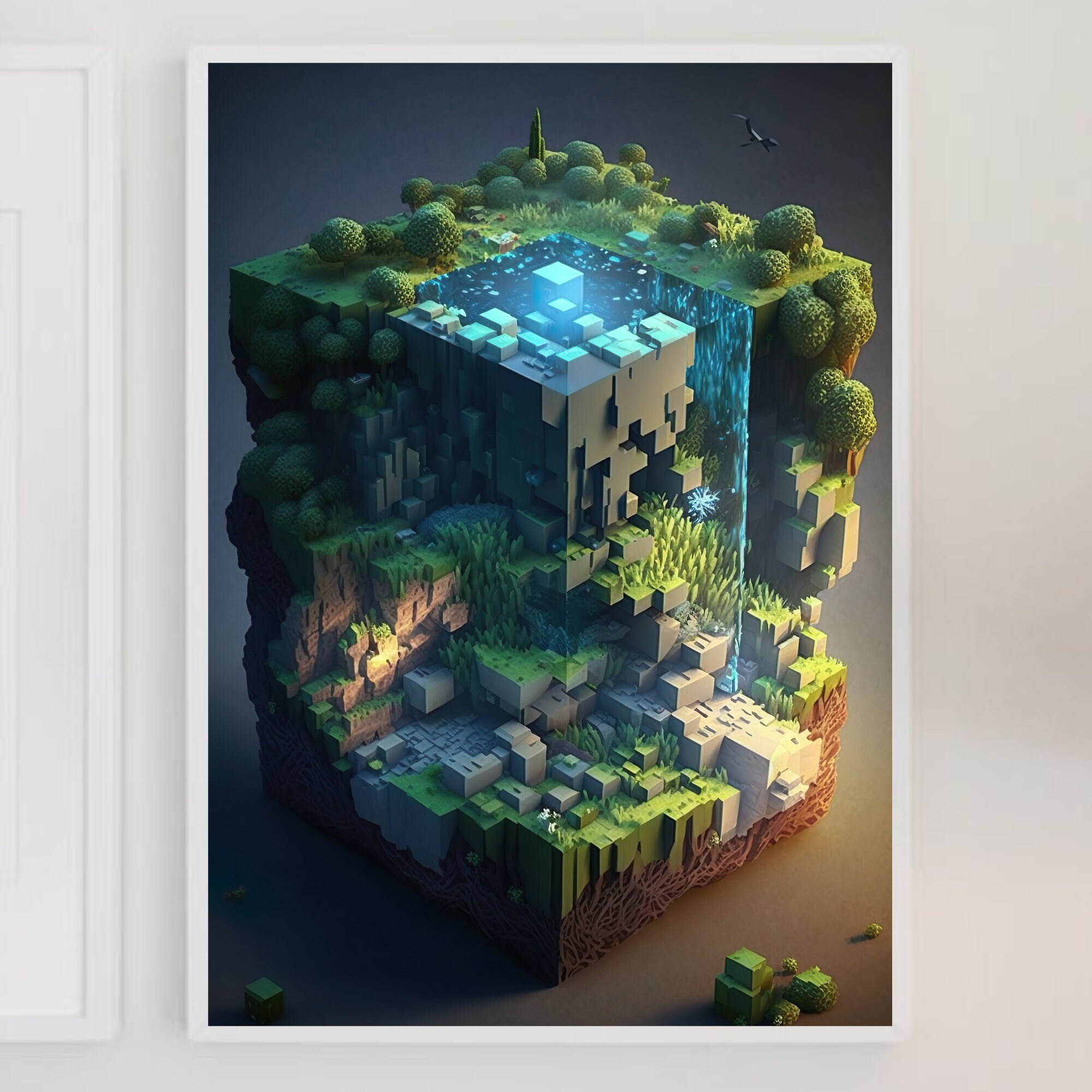 Set of 8 Minecraft Poster, Minecraft, Mine Game Pixel Craft, Digital ...