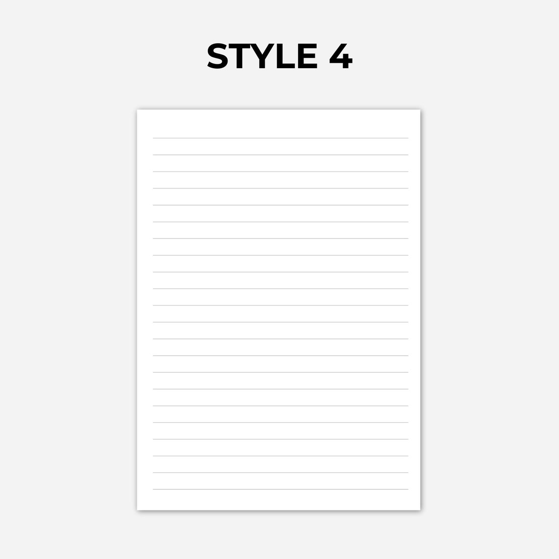 Printable Note Page, Lined Notes Template, Note Taking, Writing Paper ...