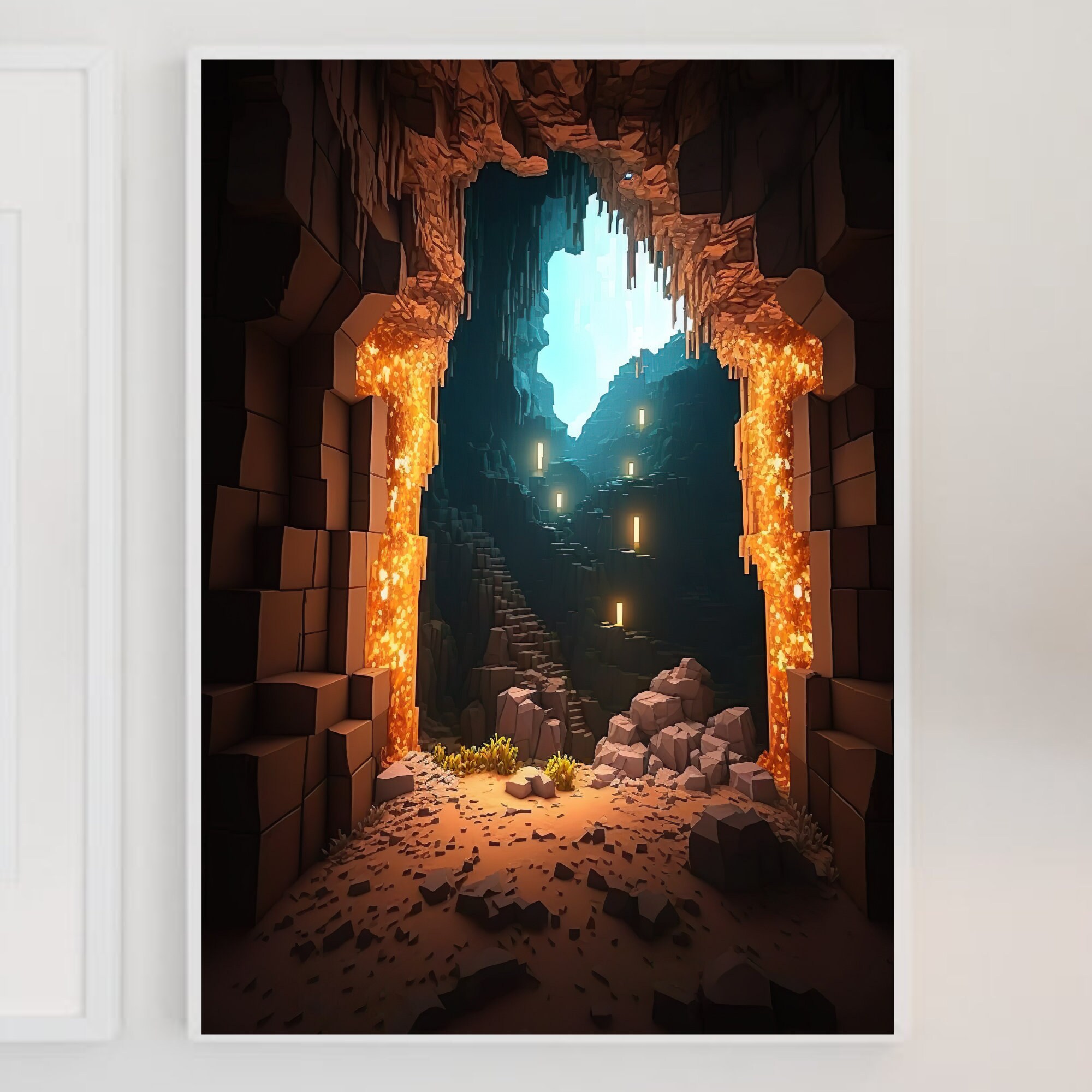 Set of 8 Minecraft Poster, Minecraft, Mine Game Pixel Craft, Digital ...