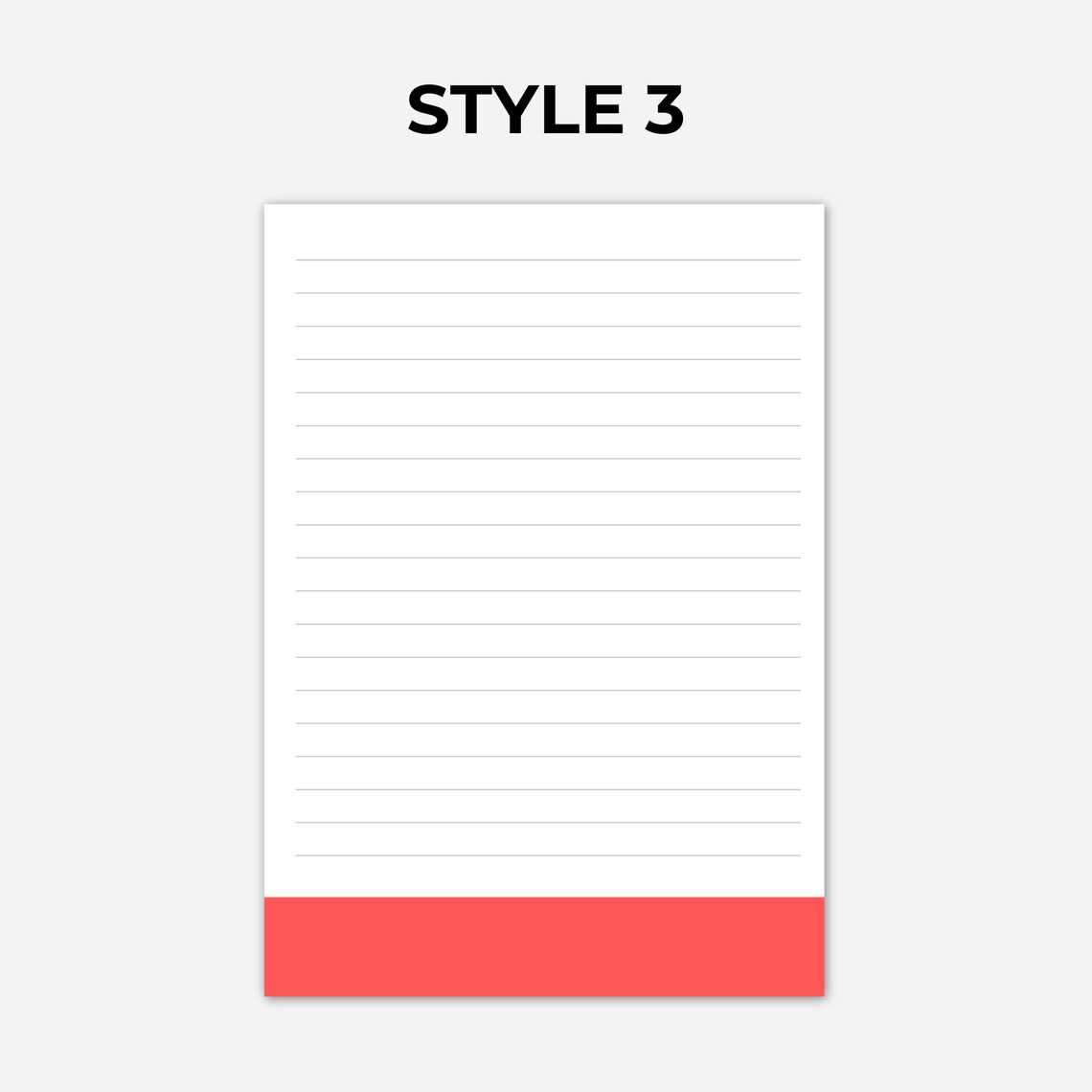 Printable Note Page, Lined Notes Template, Note Taking, Writing Paper ...