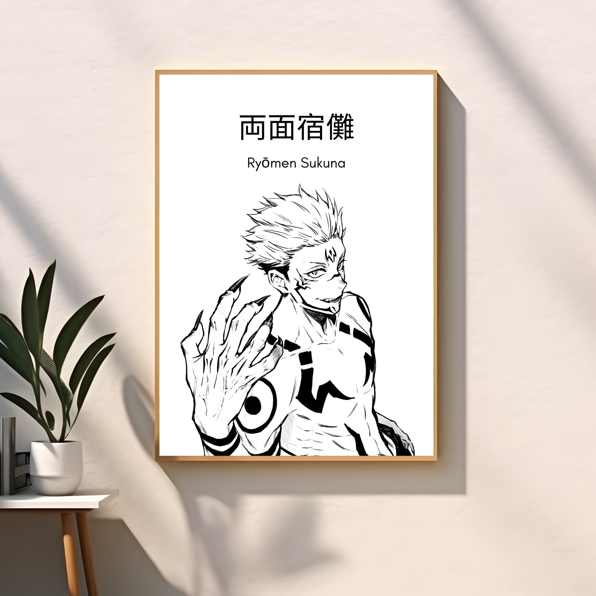 Set of 3 Jujutsu Kaisen Posters, Jujutsukaisen Anime Art, Anime Wall ...