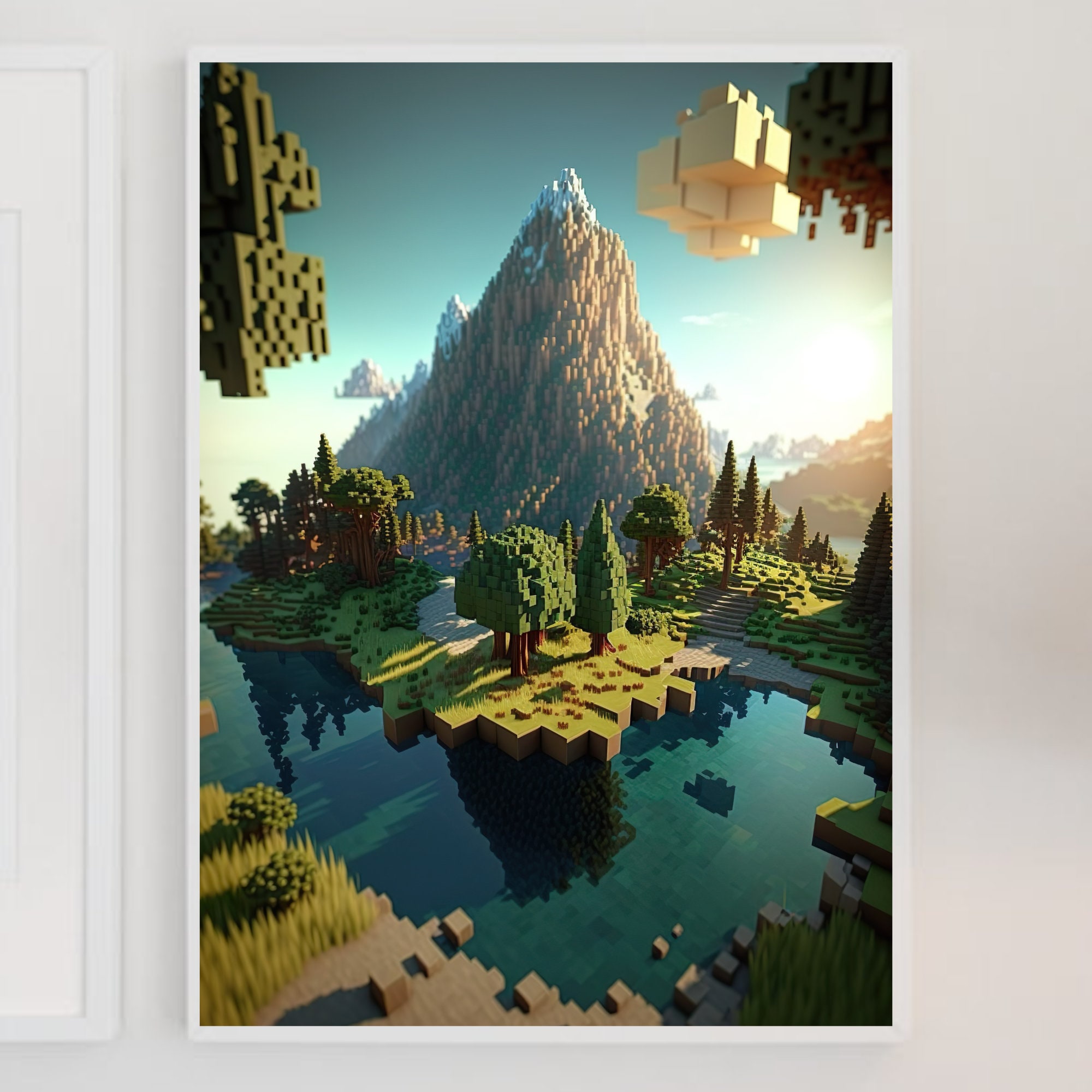 Set of 8 Minecraft Poster, Minecraft, Mine Game Pixel Craft, Digital ...