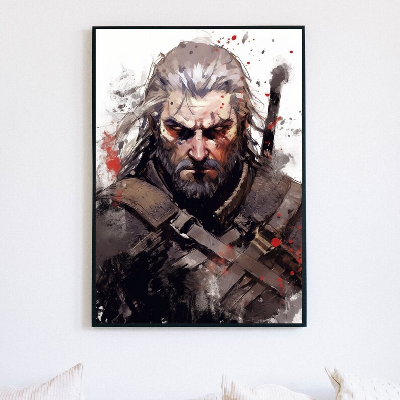 The Witcher Geralt Ciri Geralt of Rivia the Witcher 3 Wild - Etsy