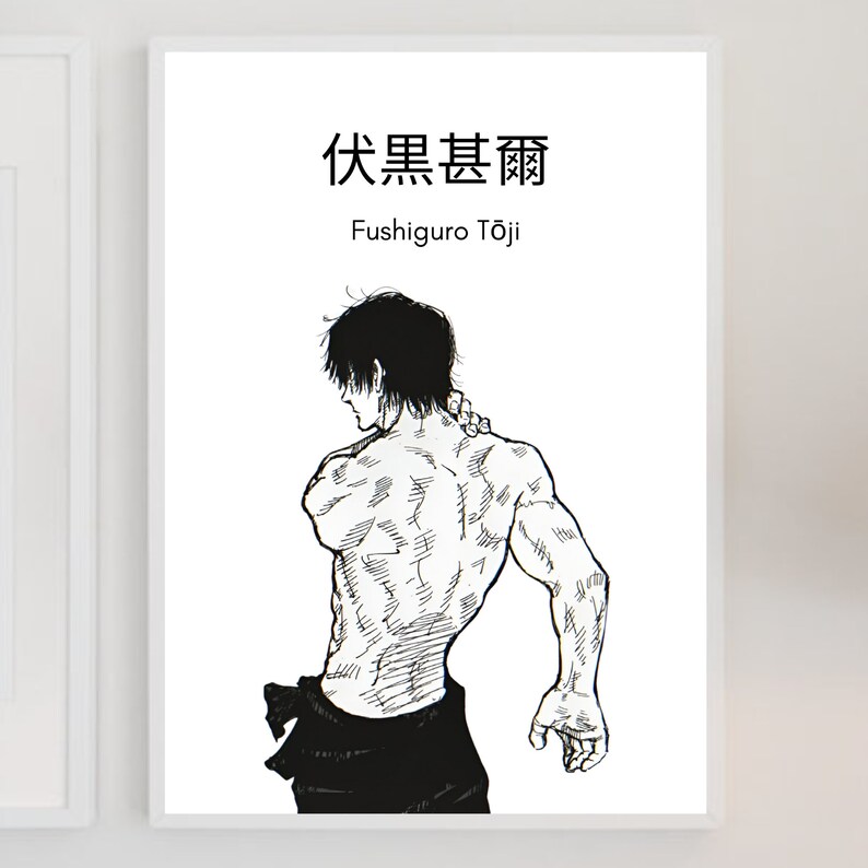 Set of 8 Jujutsu Kaisen Posters, Jujutsukaisen Anime Art, Anime Wall ...