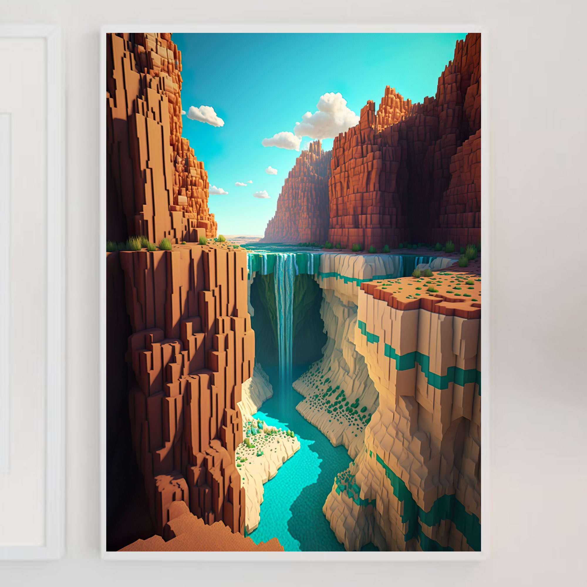 Set of 8 Minecraft Poster, Minecraft, Mine Game Pixel Craft, Digital ...