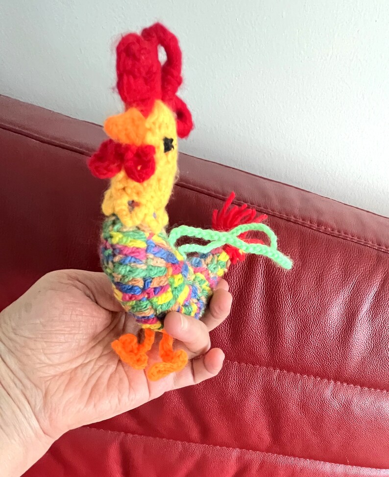 Crochet Rooster Pattern Instant Download Step by Step Tutorial Table ...