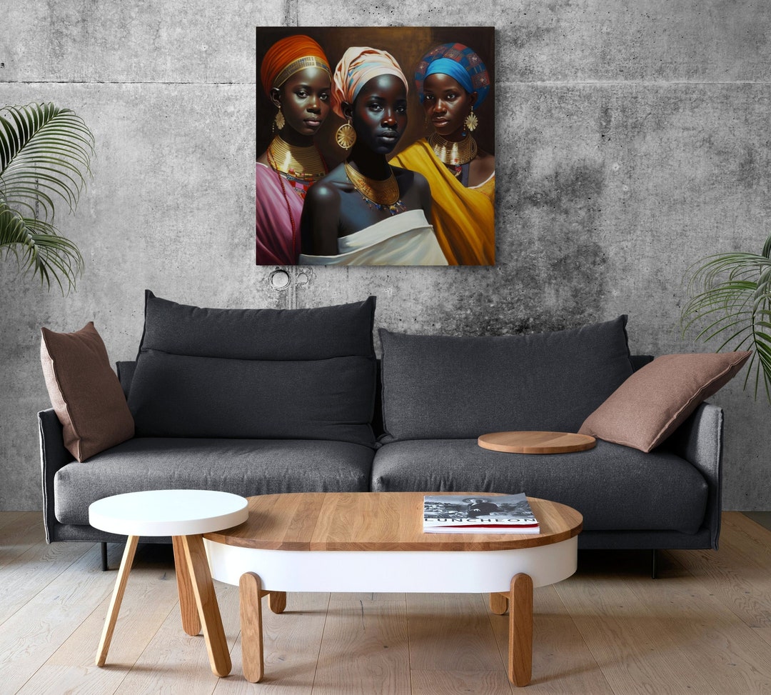 Senegal's Women Self Portrait. Canvas Wall Art. - Etsy
