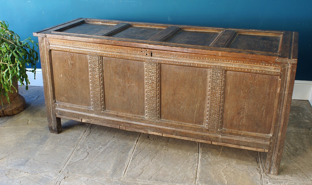 Large 17th Century Oak Coffer. - Etsy