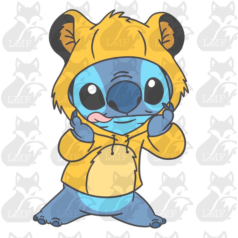 Stitch and Simba SVG. Lilo and Stitch Svg. Lion King Svg. Png, Layered ...