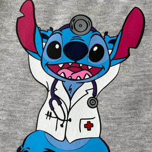 Doctor Stitch. Lilo and Stitch Svg. Png, Layered, and Black and White ...