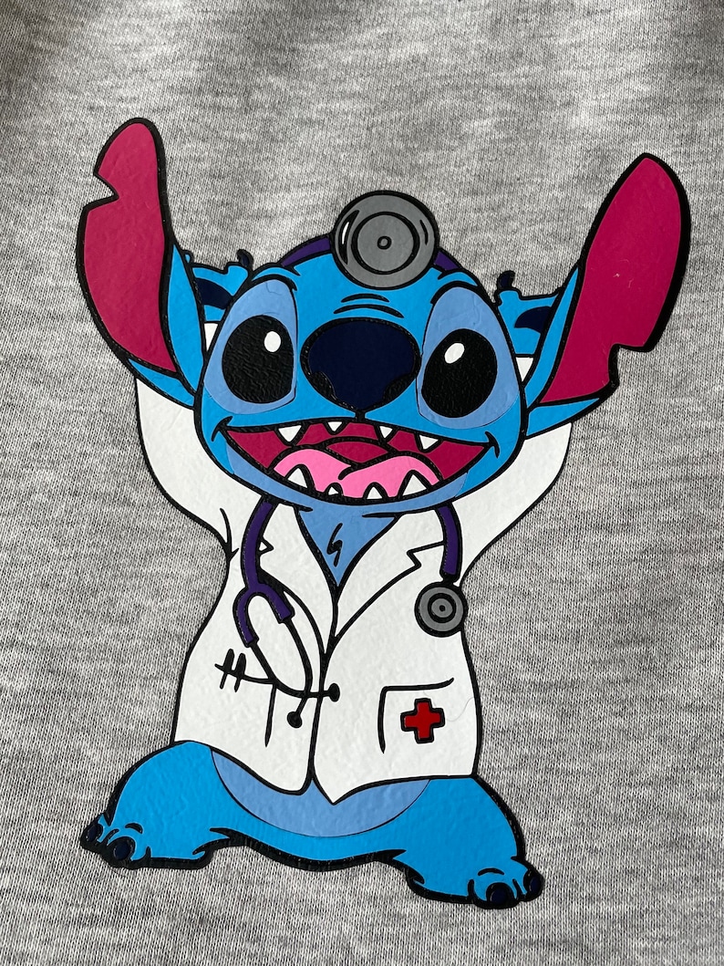 Doctor Stitch. Lilo and Stitch Svg. Png Layered and Black - Etsy Australia