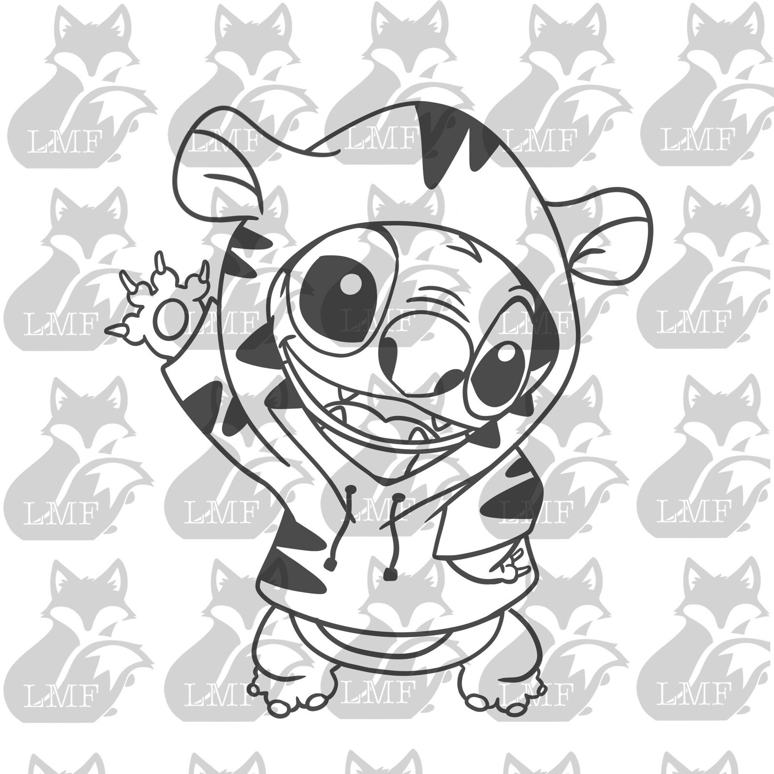Stitch SVG. Stitch Dressed Like Tigger Svg. Lilo and Stitch Svg. Png ...