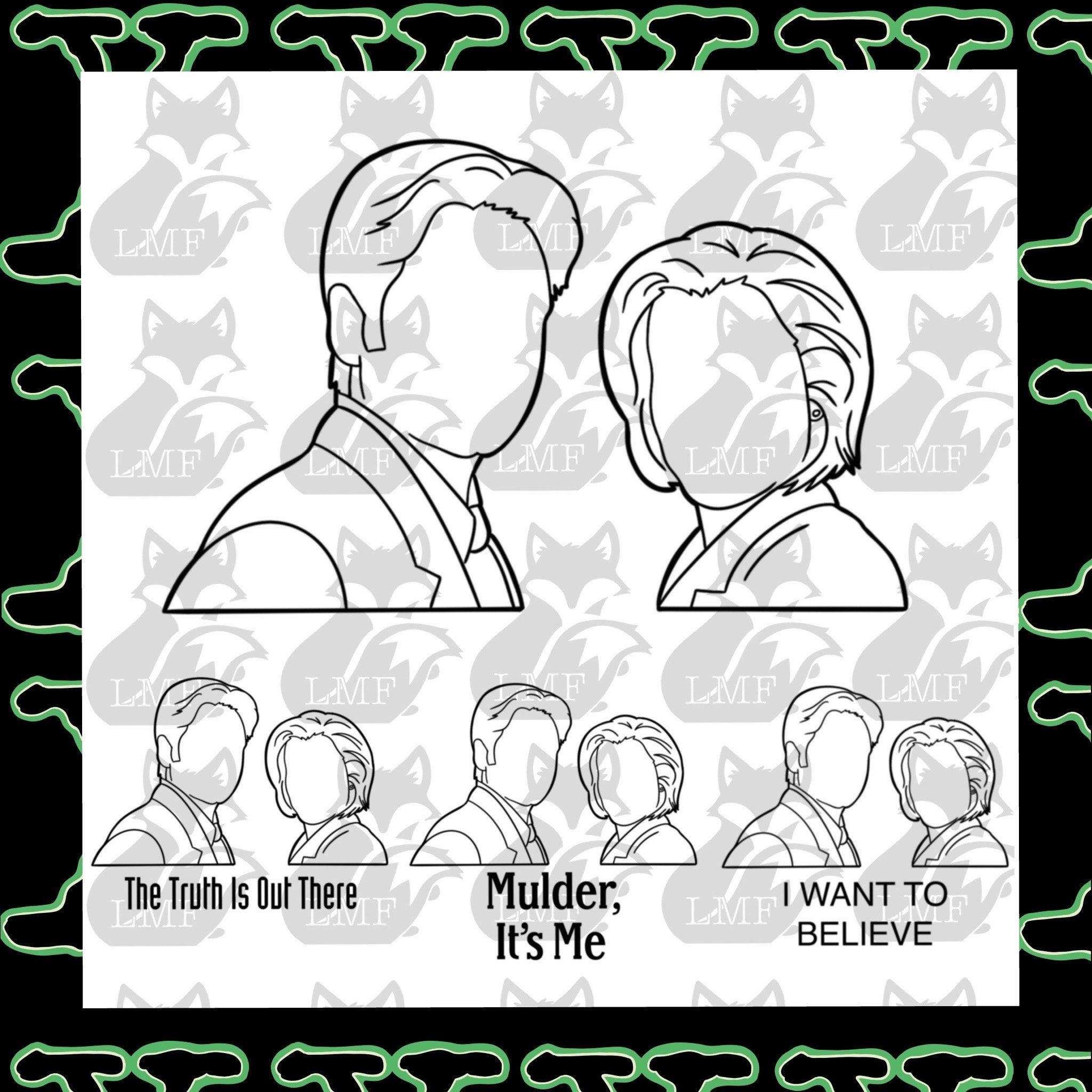 X Files SVG Bundle. Mulder and Scully Svg. the Truth is Out There Svg ...