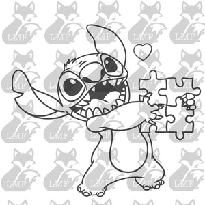 Stitch Autism Svg. Lilo and Stitch Svg. Autism Awareness, Autism ...