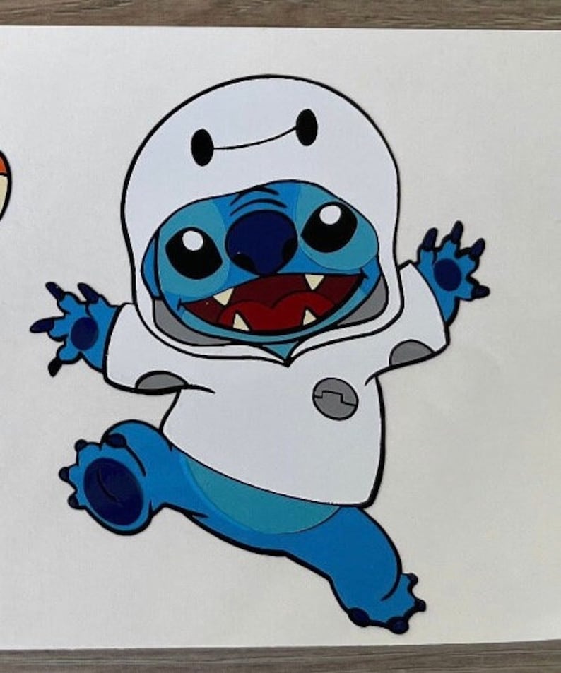 Stitch SVG. Stitch Dressed Like Baymax Svg. Lilo and Stitch Svg. Baymax ...