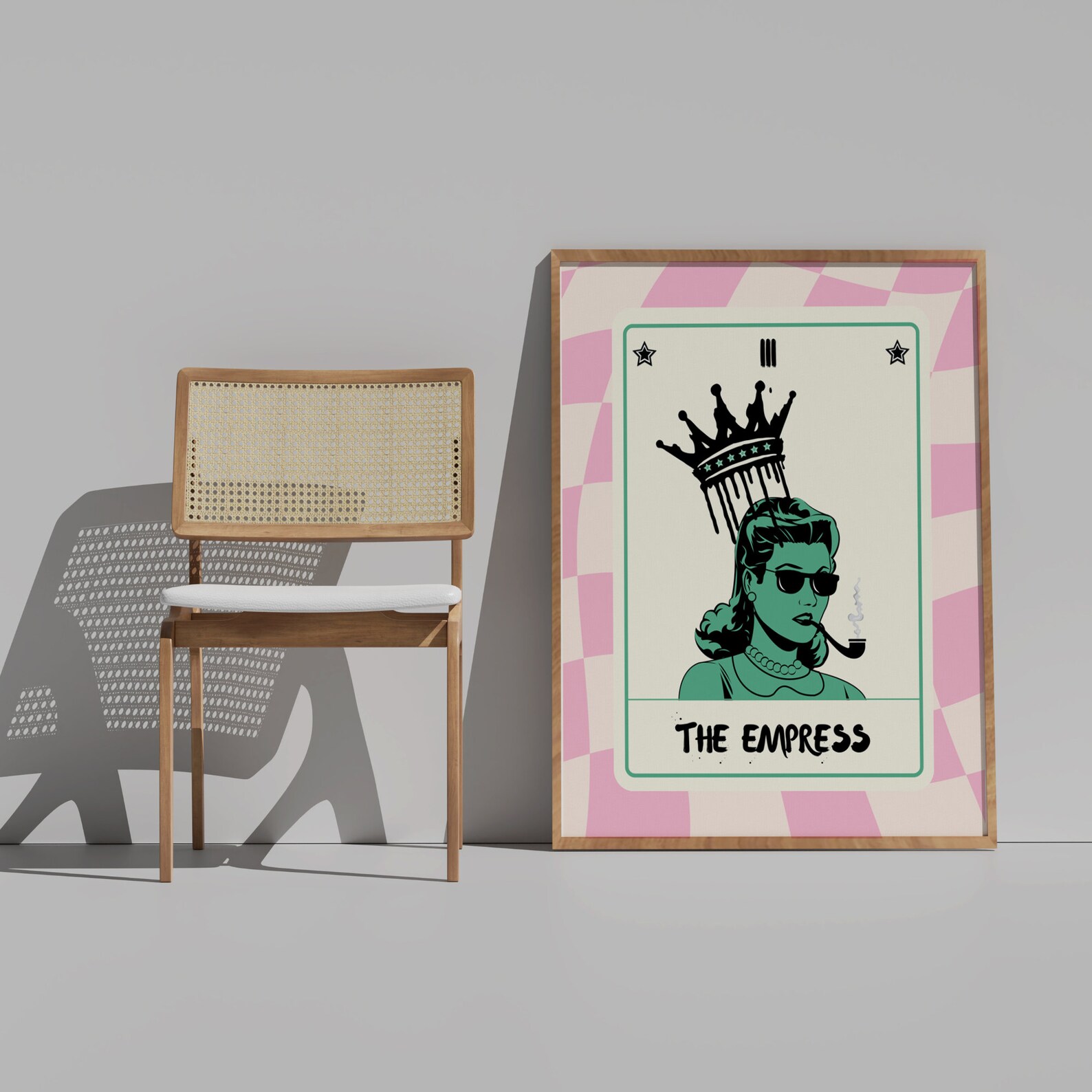 The Empress Tarot Card Digital Wall Art, Clean Girl Aesthetic Dopamine ...