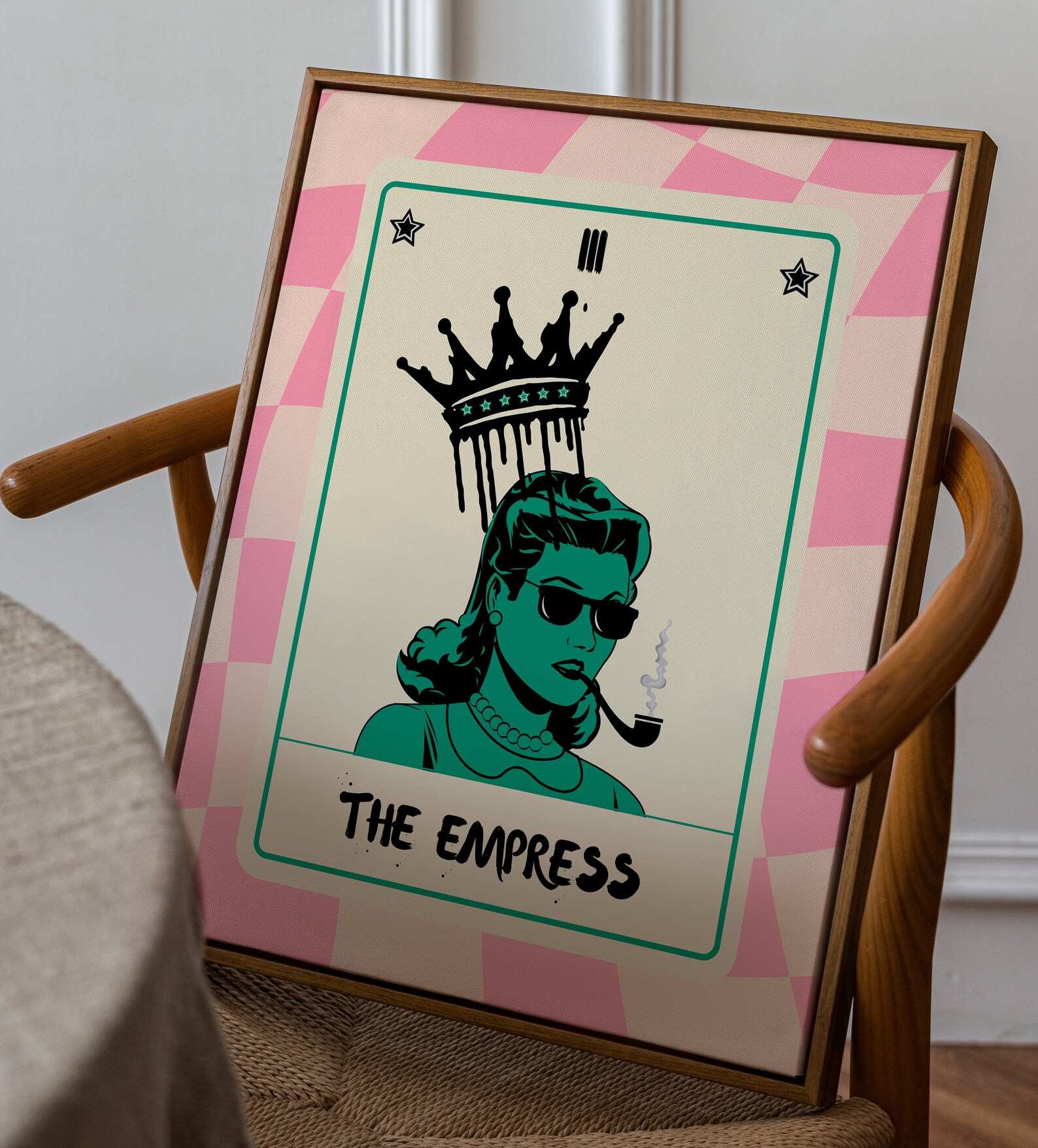 The Empress Tarot Card Digital Wall Art, Clean Girl Aesthetic Dopamine ...