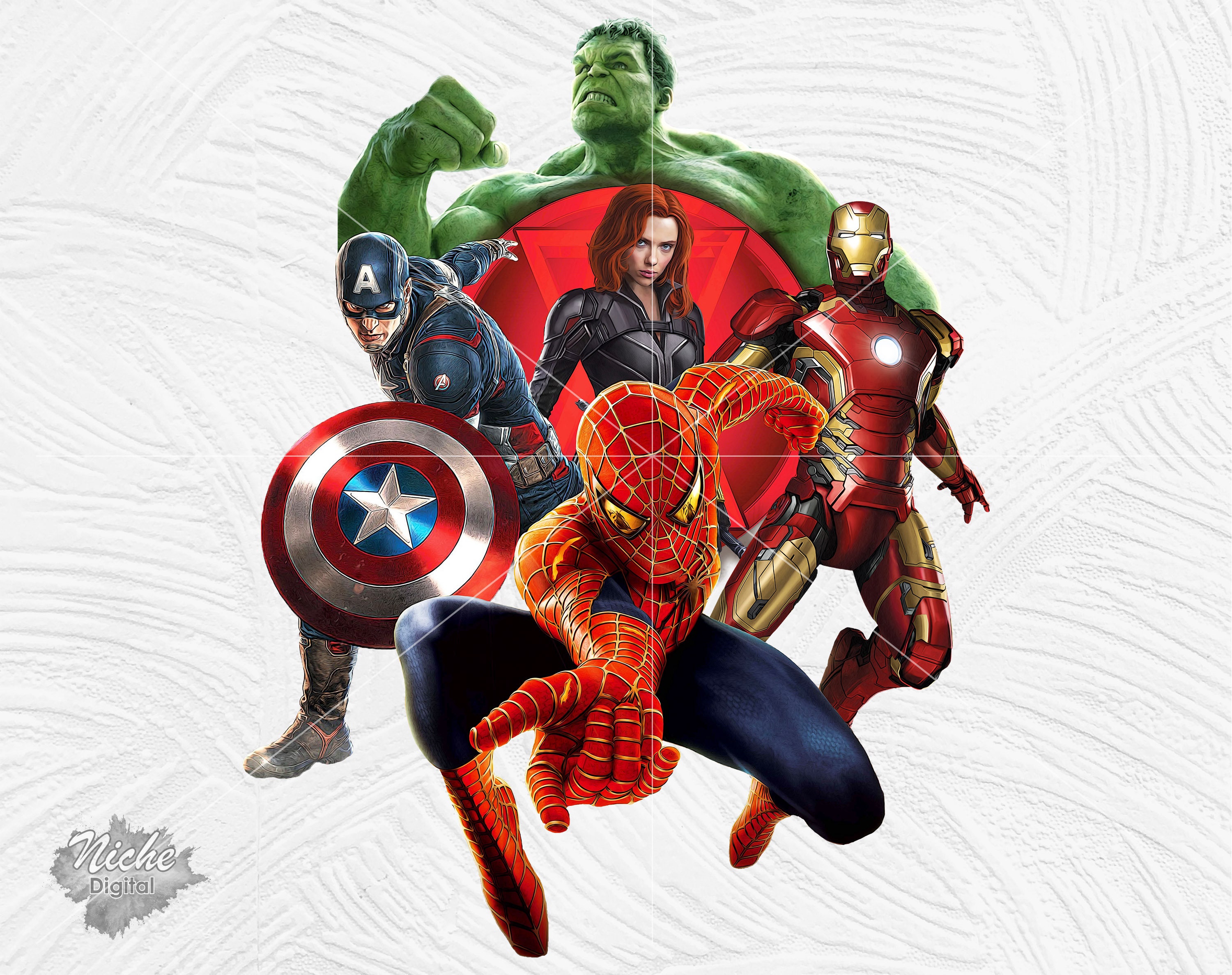 Avengers Shirt PNG Sublimation Png Superheroes Png Heroes - Etsy